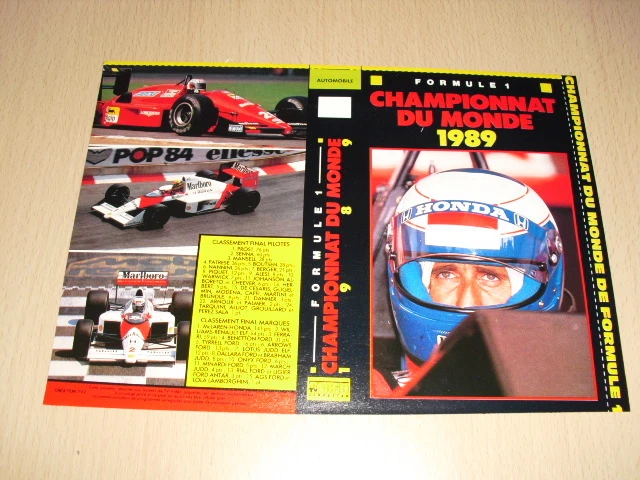 1989 ALAIN PROST Ayrton Senna Formula 1 World Championship VHS JACKET £ ...
