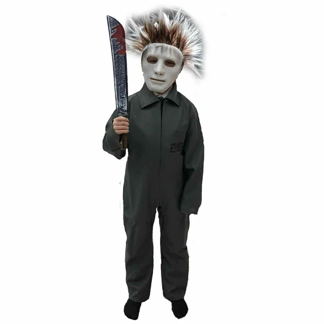 FDC AXE MURDERER Michael Myers Style Fancy Dress Costume Halloween Age ...