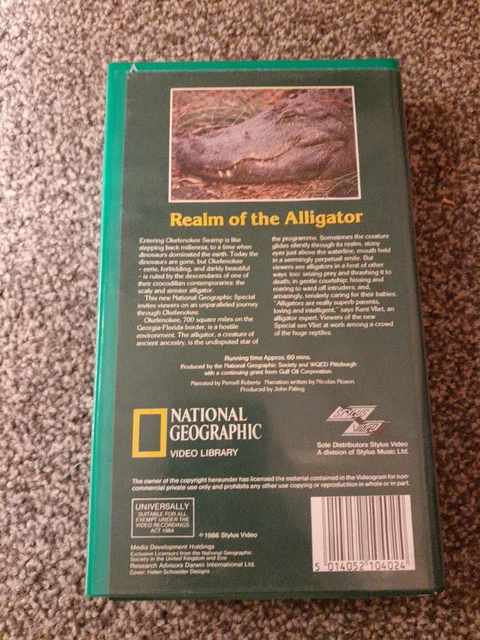 NATIONAL GEOGRAPHIC REALM of the Alligator VHS Video Tape (NEW) £2.00 ...