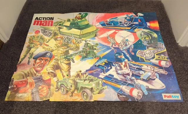 VINTAGE ACTION MAN Catalogue Poster 1980S Palitoy Collection £10.45 ...