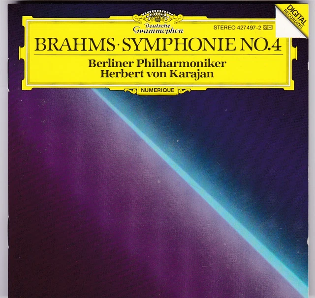 BERLINER PHILHARMONIKER, HERBERT von Karajan - Johannes Brahms: Symphonie No. 4 EUR 1,00 ...