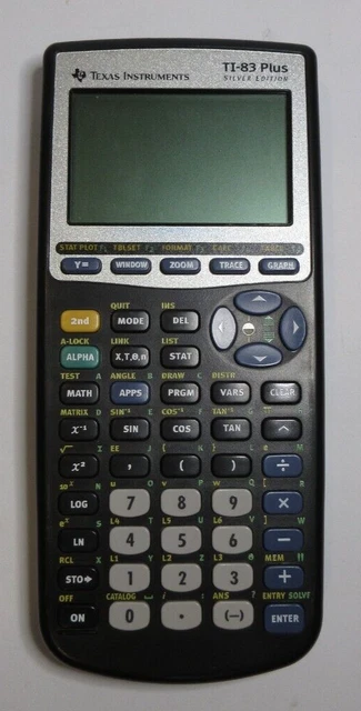 TEXAS INSTRUMENTS TI-83 Plus Silver Edition Graphing Calculator w ...