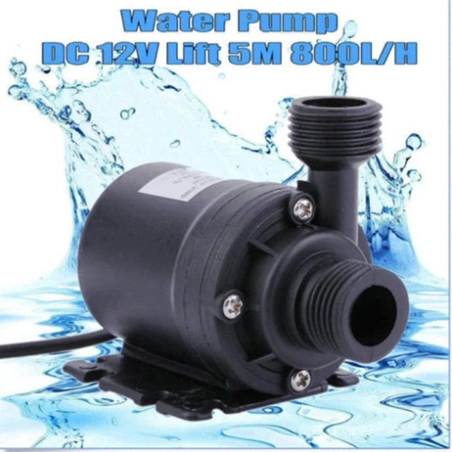COMPACT AND EFFICIENT Brushless Motor Water Pump 12V DC 5m Lift 800LH ...