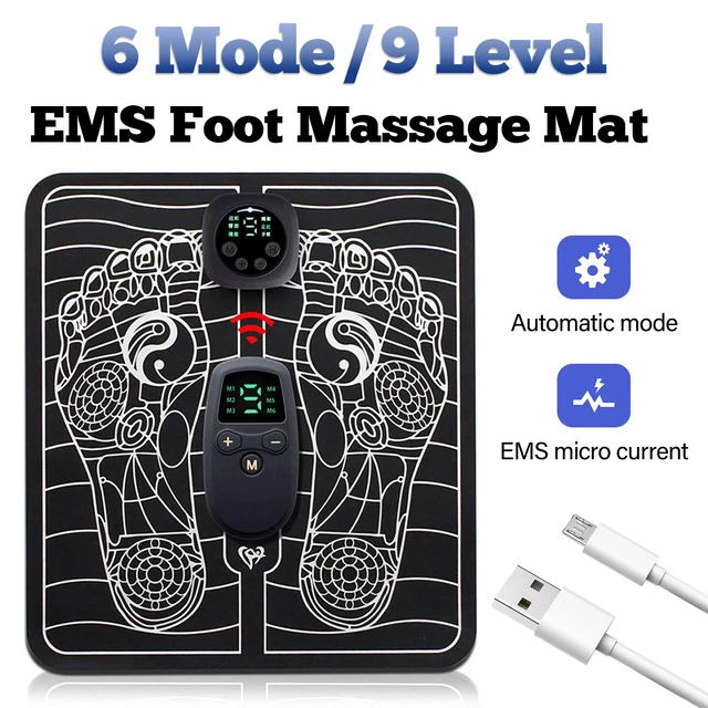 NEW ELECTRIC EMS Foot Massager Leg Reshaping Pad Feet Muscle Stimulator ...