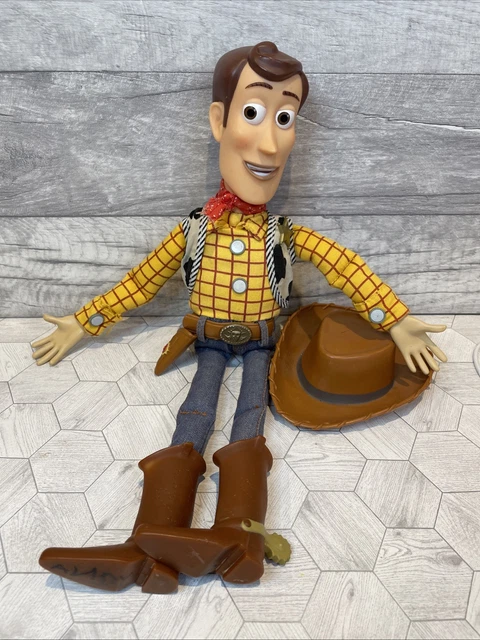 DISNEY PIXAR SHERIFF Woody Toy Story Pull String Talking Doll 16 ...