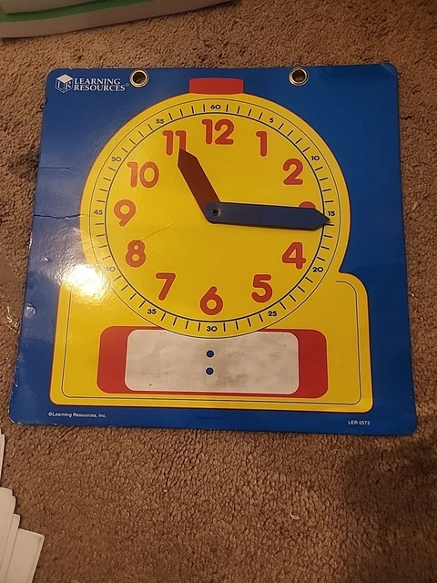 CLASSROOM CLOCK SET Interactive Learning Resources Write On/Wipe Off $0 ...