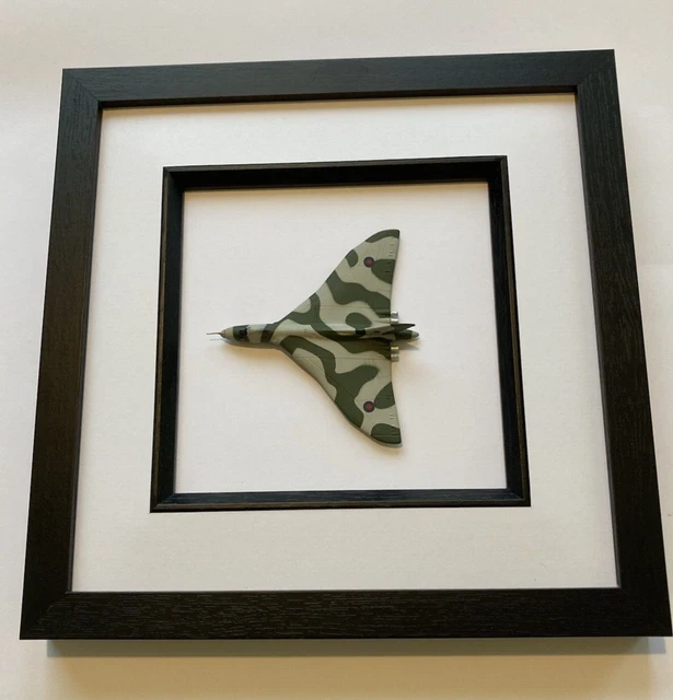CORGI RAF AVRO Vulcan Bomber diecast plane in frame Code 3 Flying Aces ...