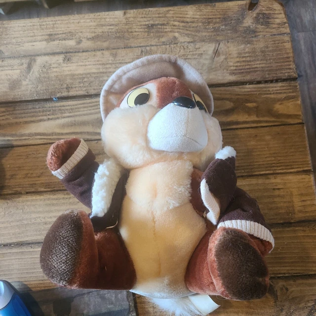 Vintage Disney Chip And Dale Rescue Ranger 12 Soft Chipmunk Plush Toy