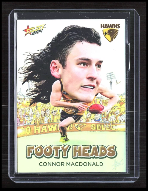AFL 2024 SELECT Footy Heads Hawthorn Connor Macdonald FH48 Football CB ...