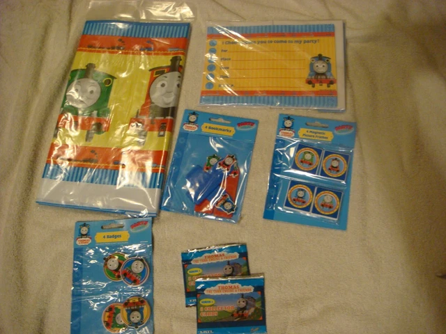 THOMAS PARTY GOODS table covers, invites, party bag fillers, ect £2.90 ...