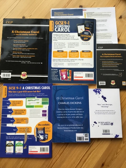 ENGLISH GCSE A Christmas Carol Revision Bundle £8.66 - PicClick UK