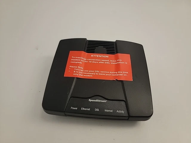 SIEMENS SPEEDSTREAM 4100 DSL ADSL Ethernet Modem No PS $16.99 - PicClick