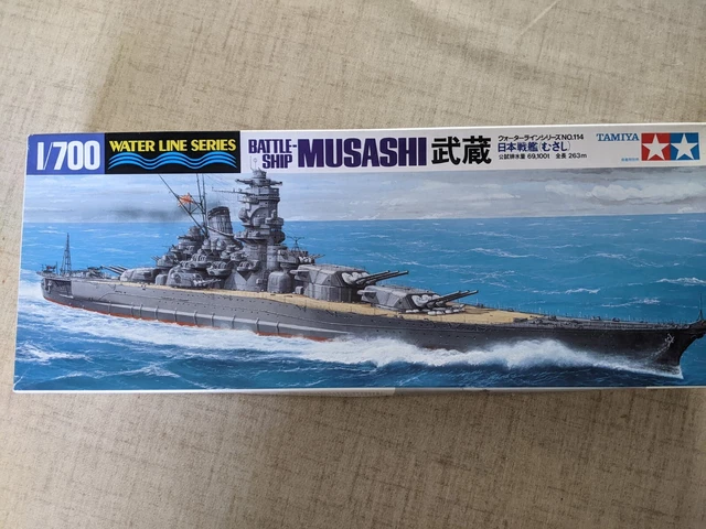 TAMIYA 1/700 WATERLINE Series WW2 Japanese Battleship Musashi. £30.00 ...