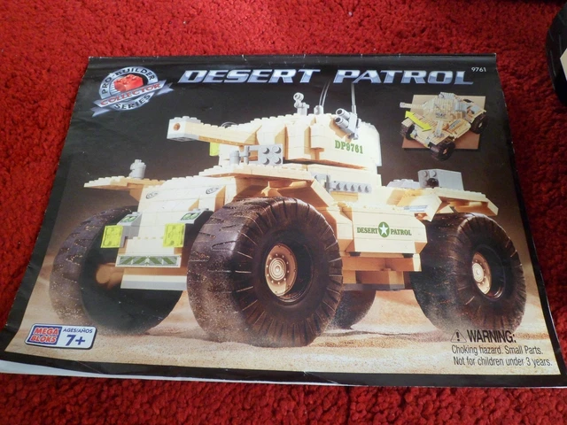 MEGA BLOKS PRO-BUILDER Collector Series - 9761 Desert Patrol 660 Pcs, 9 ...
