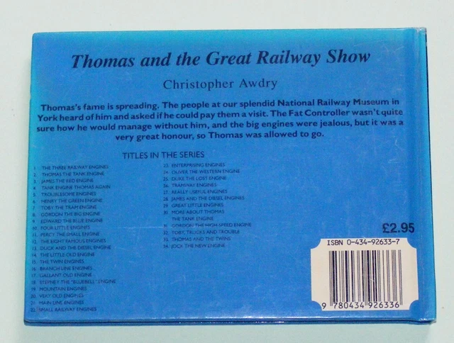 CHRISTOPHER AWDRY THOMAS AND THE GREAT RAILWAY SHOW No.35 Heinemann ...