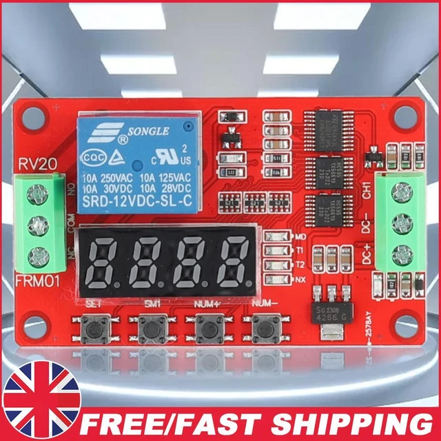 FRM01 INFINITE LOOP Relay Module 1CH Automation Delay Loop Module (12v) £7.07 - PicClick UK