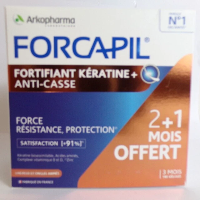 ARKOPHARMA-FORCAPIL-FORTIFIANT KERATINE+ANTI CASSE 180 Gelules-01/2026 ...