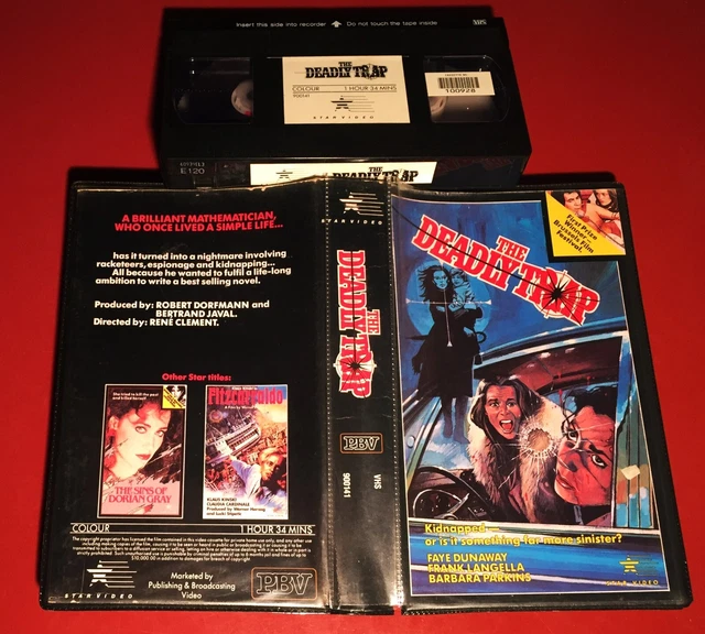 *THE DEADLY TRAP vhs STAR VIDEO rare 70s Thriller French Giallo René ...