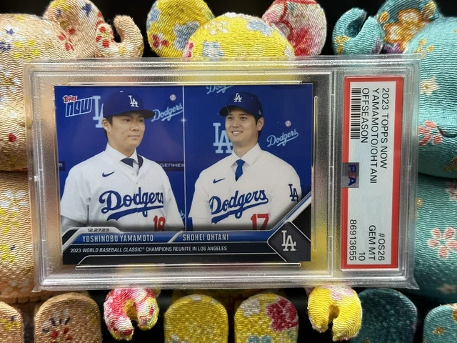 2023 TOPPS NOW #OS-26 Yoshinobu Yamamoto Shohei Ohtani Dodgers PSA 10 ...