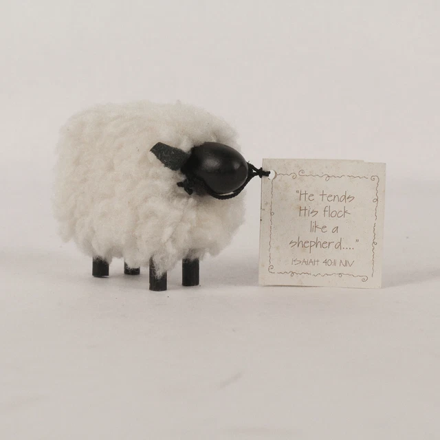 DAYSPRING REALLY WOOLLY Plush Sheep Lamb He Tends His Flock Isaiah 40 ...
