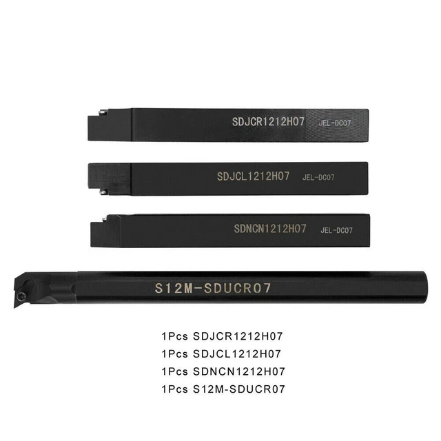 S12M-SDUCR07+SDJCR + SDJCL + SDNCN 12*100mm lathe turning tool for DCMT07 Insert EUR 25,76 ...