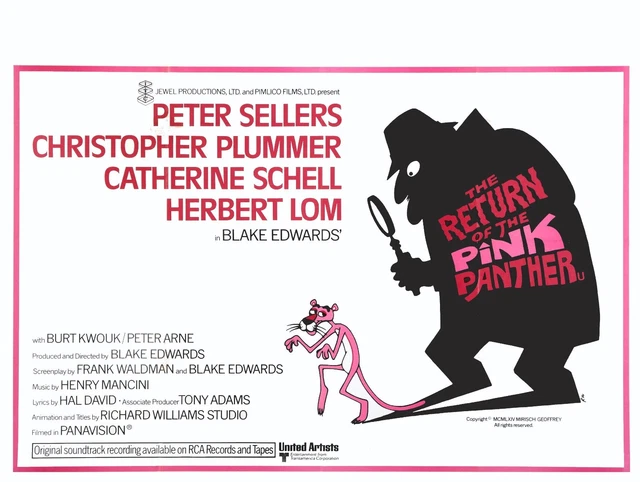 THE RETURN OF THE PINK PANTHER 1975 UK QUAD POSTER PRINT 30X40" Peter ...