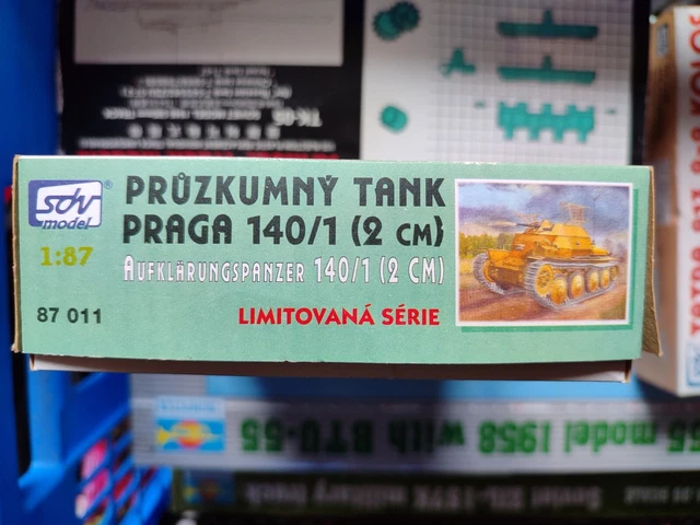 PRUZUMNI TANK PRAGA 140/1 Maquette SDV. 1/87eme ou HO EUR 12,00 ...