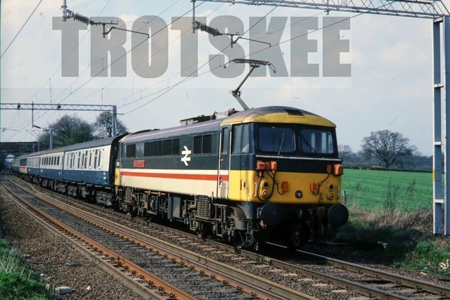 35MM SLIDE BR British Railways Electric Loco Class 87 87014 Berkswell ...