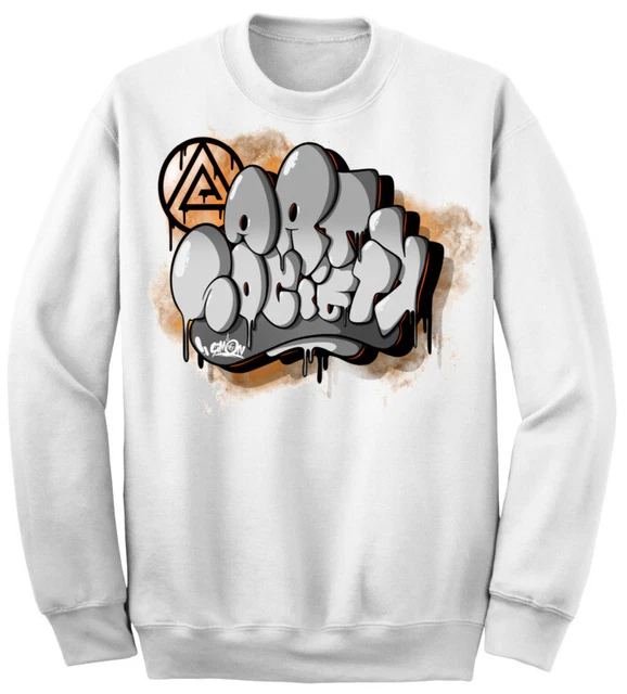 NEUF ART SOCIETY x Retro Kings Simon Dee Signature Ras Pull Blanc SMALL ...