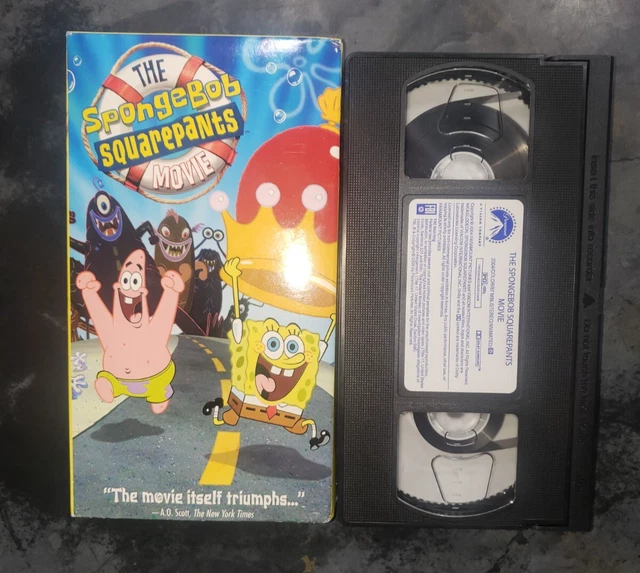THE SPONGEBOB SQUAREPANTS Movie VHS Tape Slipcase 2004 £40.47 - PicClick UK