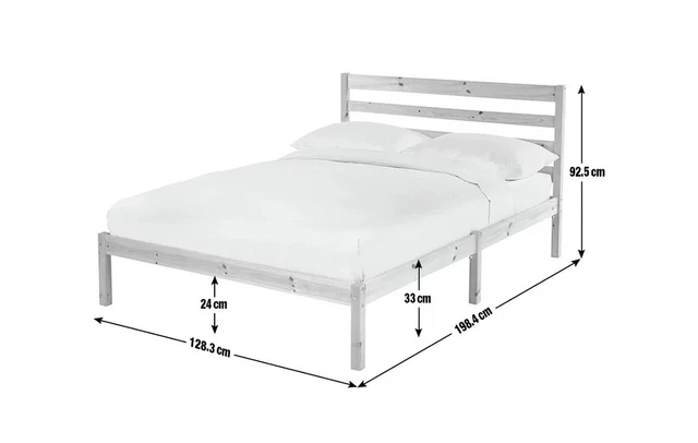 ARGOS HOME KAYCIE Small Double Wooden Bed Frame - White £52.70 ...