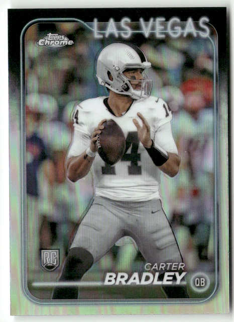 TOPPS CHROME 2024 NFL Fútbol No. 272 Carter Bradley Novato Refractor ...
