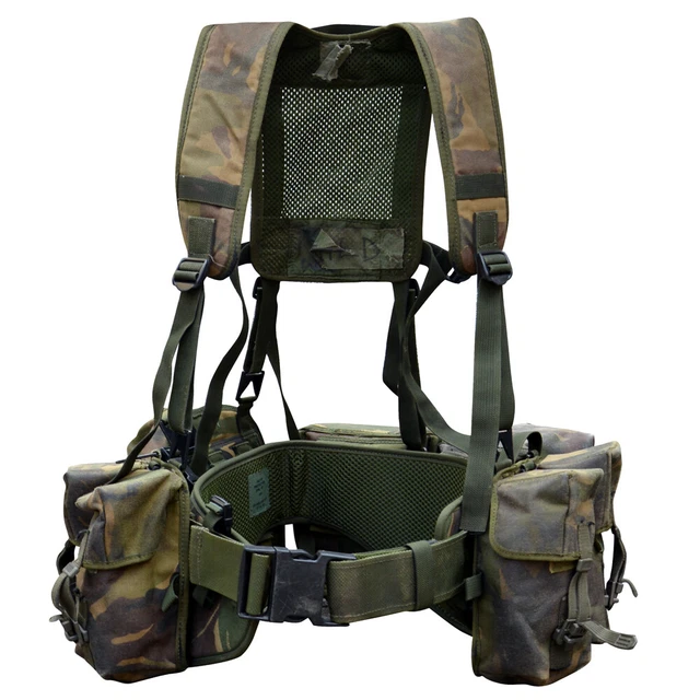 GENUINE BRITISH ARMY Chest Rig DPM Tactical Airborne Webbing Set ...