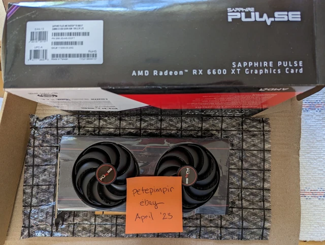 SAPPHIRE PULSE AMD Radeon RX 6600 XT GDDR6 8GB Graphics Card. EUR 161 ...
