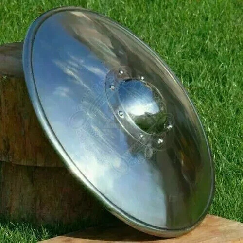 BOUCLIER ROND MÉDIÉVAL 18'' chevalier armure métal acier fait main ...