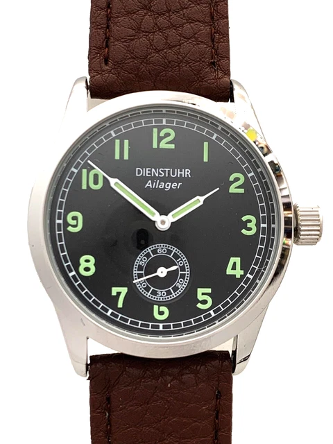 WW2 PATTERN GERMAN Army Service Watch Dienstuhr military wristwatch ...