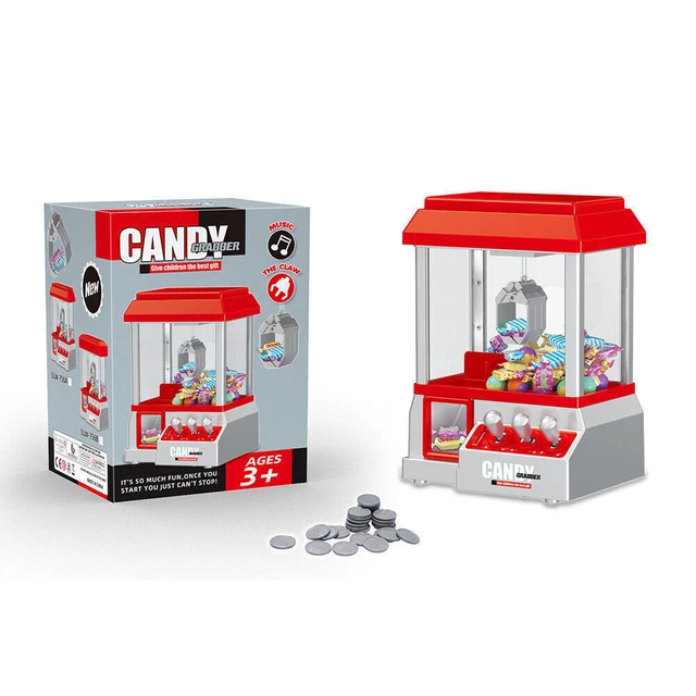 ARCADE CANDY GRABBER Machine Toy Claw Game Kids Fun Crane Sweet Grab ...