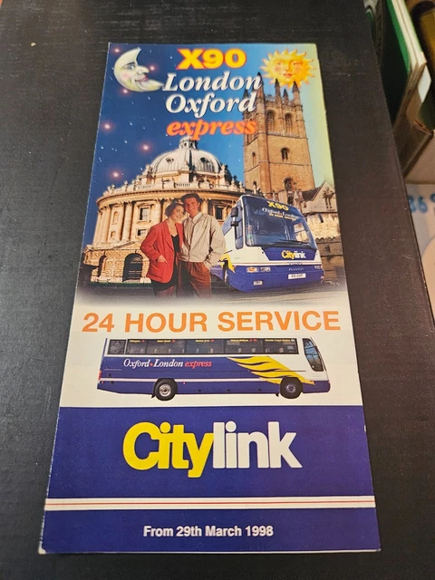 LONDON BUS TRANSPORT Timetable Leaflet Citylink HO5.30 £3.00 - PicClick UK