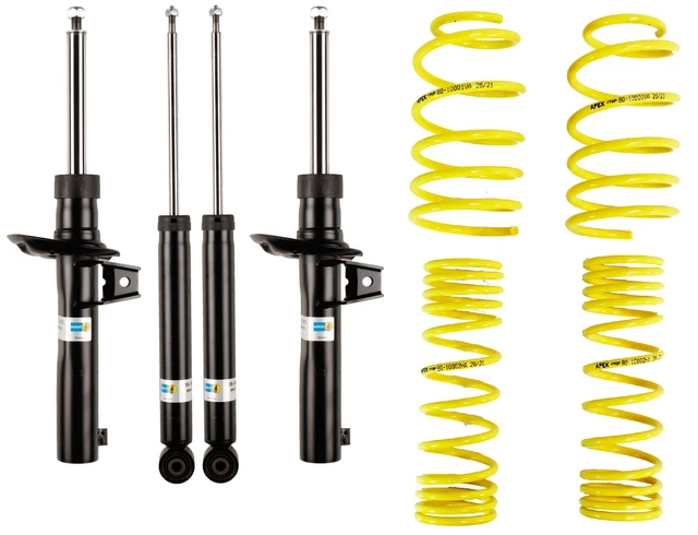 APEX -35MM LOWERING Springs, Bilstein Gas Shocks Dampers Kit for VW ...