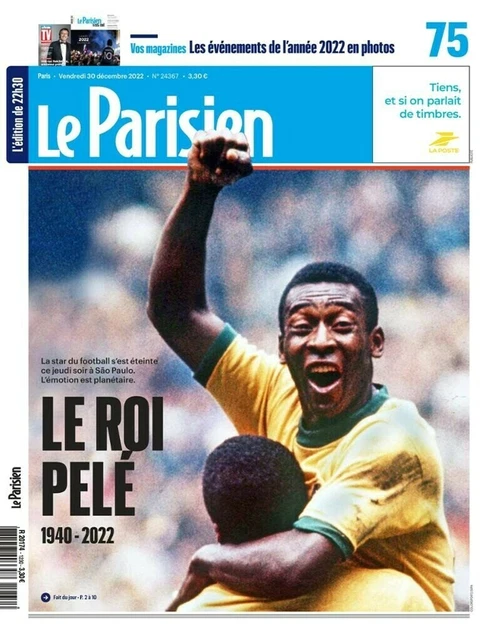 LE PARISIEN (30/12/2022)- Le Roi Pele 1940-2022 O Rei EUR 11,99 ...