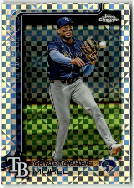 2025 TOPPS CHROME MLB No. 64 Christopher Morel Checkerboard Refractor ...
