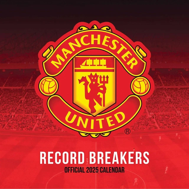 MANCHESTER UNITED FC Record Breakers Calendar 2025 - Football - Month ...