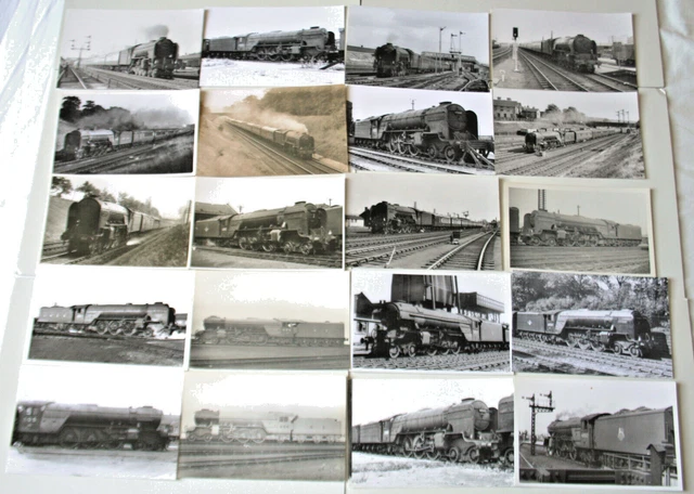 34 PHOTOS OF LNER Class A2 4-6-2s in LNER & BR liveries – job lot £19. ...