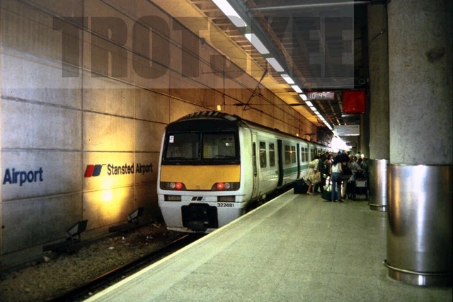 35MM SLIDE BR British Rail Electric EMU Class 322 322481 Stanstead ...