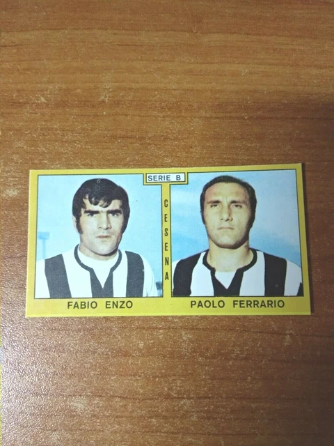 FIGURINA CALCIATORI PANINI 1969-70 ENZO/FERRARIO - CESENA originale EUR ...