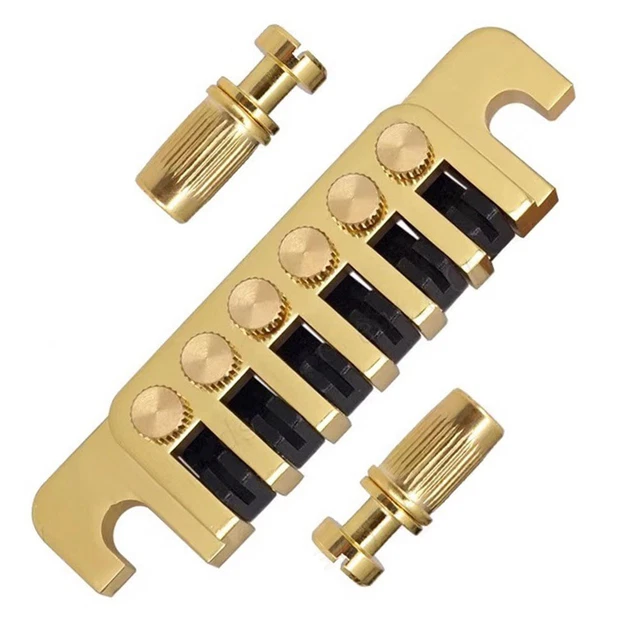 GUITARE TP6 BRIDGE Stop Bar Vintage Années 70 Tailpiece pour LP Guitare ...