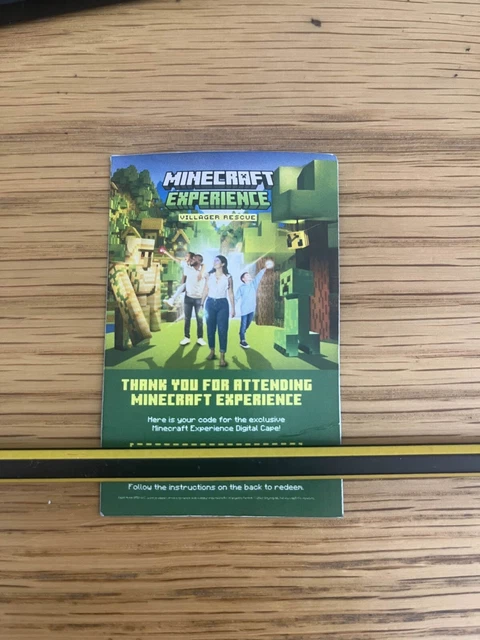 MINECRAFT EXPERIENCE 2025 London Cape. Digital Code And Card £26.63 ...
