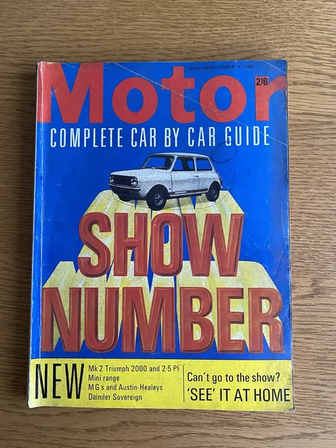 MOTOR COMPLETE CAR by Car Guide October 18 1969 Magazine £4.99 ...