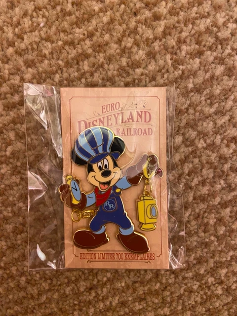 EURO DISNEYLAND PARIS Railroad Mickey Conductor Limited Edition DLP ...
