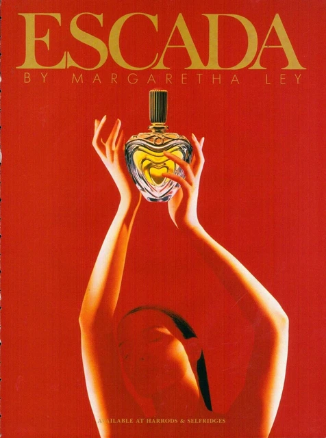 ESCADA PERFUME MAGAZINE Print Ad Cri du Couer Margaretha Ley vtg 1990s ...
